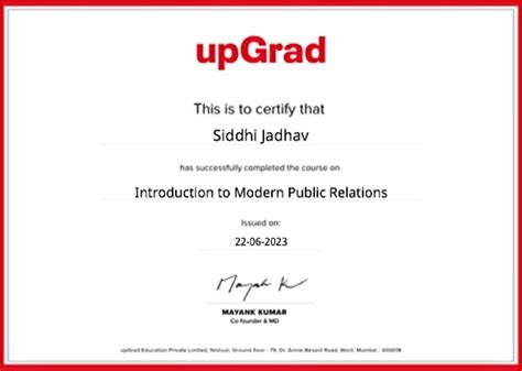 Siddhi Jadhav On Linkedin Im Happy To Share That Ive Obtained A New Certification Public