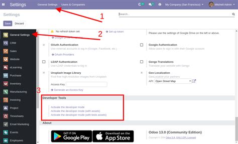 How To Activate Developer Mode Odoo Development Master Documentation