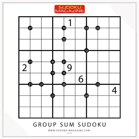 Free Daily Sudoku Group Sum Sudoku 0002 Sudoku Mania