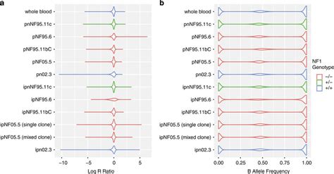 Distribution Of A Log R Ratio Values And B B Allele Frequency Download Scientific Diagram