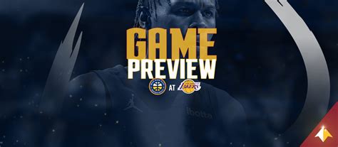 Nuggets Face Lakers For Third Time This Season Denver Nuggets