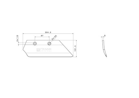 Skim Point For Lemken Right Frank Original