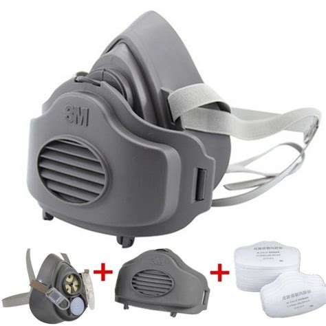 22 In 1 Half Face Mask Filter Set 3200 Facepiece Respirator For