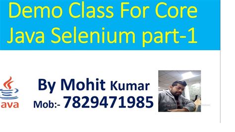 What Is Class Keywordmainmethodwhy Method Online Core Java Selenium