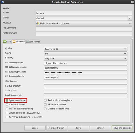 Certificate Error When Initiating A RDP Session Using Remmina Guenther Schmitz