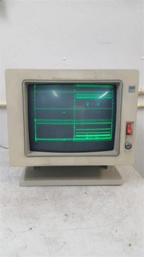 Vintage IBM Adjustable Stand Terminal CRT Monitor Etsy