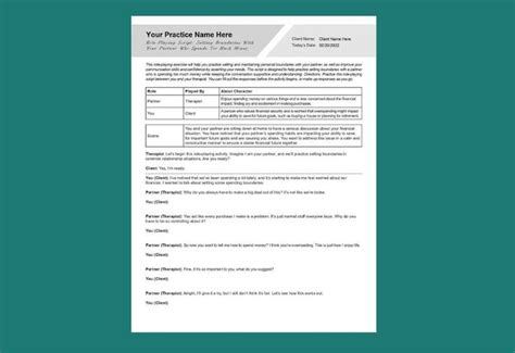 Setting Boundaries With Your Partner Who Spends Too Much Money Role Playing Script Pdf