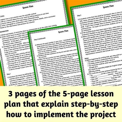 Scientific Method Lesson Plan Chat With A Scientist Scientific Method