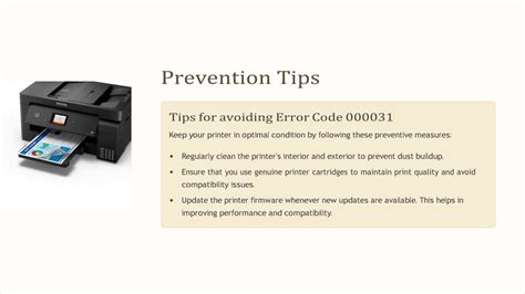 Ppt How To Fix Epson Printer Error 000031 Powerpoint Presentation Free Download Id 12729463