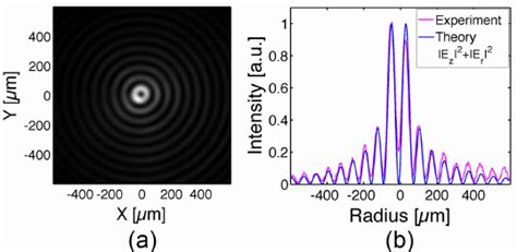 A Near Field Intensity Image Of The Radially Polarized Bessel Gauss