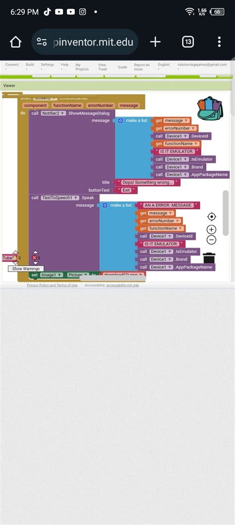 Found Bugs Not Showing Screen2 Mit App Inventor Help Mit App Inventor Community