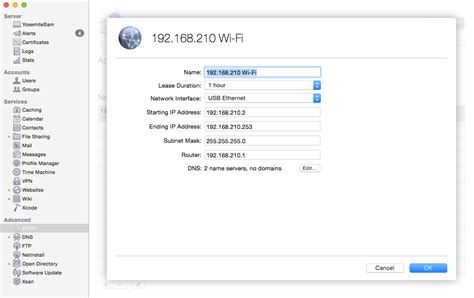 Setup The Dchp Service In Yosemite Server Krypted
