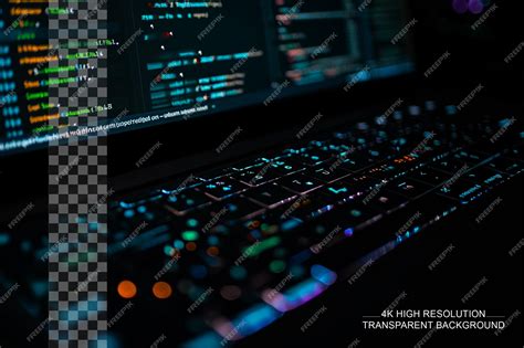 Premium Psd Close Up Of Monitor Displaying Source Code Coding Program
