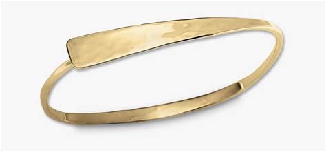 Ed Levin 14kt Gold Squircle Flip Bracelet Gold Png Image