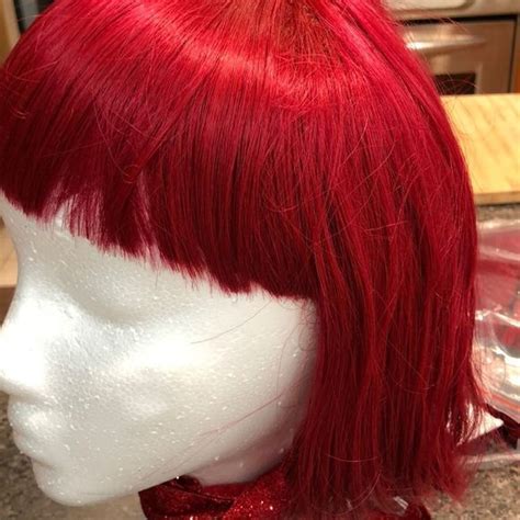 Qiang Feng Accessories Nwt Wig Red Little Red Riding Hood Bang Red