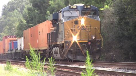 Csx 3181 Leads Csx Q032 02 In Savannah Ga 8 2 21 Youtube