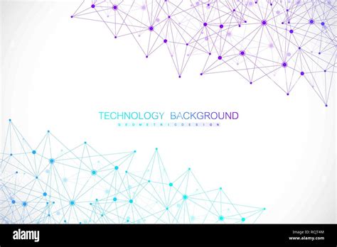 Networking Connection Concept Abstract Technology Global Network Connections With Points And