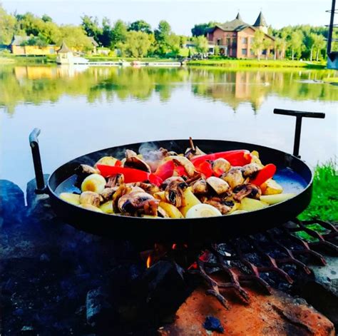 Большая Мангал Сковорода Из Диска Бороны со Съемными Ножками и Т ...