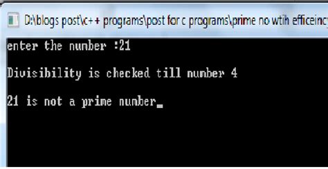 C C Programs C Program To Find Prime Number Efficiently In Less Time