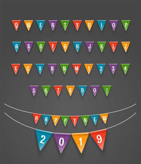 1500 Hanging Alphabet Letters Stock Illustrations Royalty Free