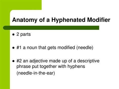 Ppt Hyphenated Modifier Powerpoint Presentation Free Download Id