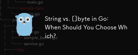 Go 中的 String 與 Byte:什麼時候該選擇哪一個? Golang Php中文網 Go 中的 String 與 Byte:什麼時候該選擇哪一個? Golang Php中文網