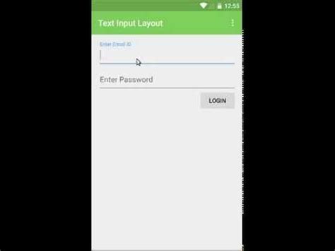 Implement Textinputlayout Using Android Design Support Library Demo Youtube