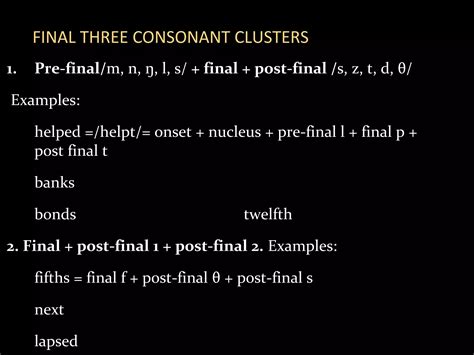 Syllable Structure PPT