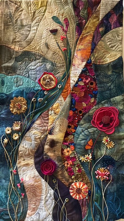 Fabric Art Ideas Creative Projects For All Ages Artcorvibes Fabric Art Art Quilts Textile