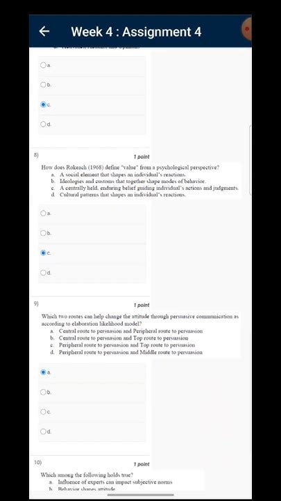 Consumer Behaviourweek 4 Assignment 4 Answers Nptel 2024 Nptel