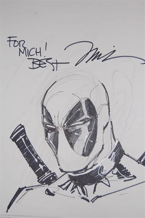Jim Lees Deadpool In Michele Muellers Armageddon Expo 2008 Comic Art