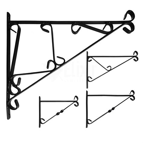 Wrought Iron Sign Brackets Hanging Sign Brackets Exterior Black