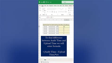 Find Out Difference Between Date And Time In Excel Excel With
