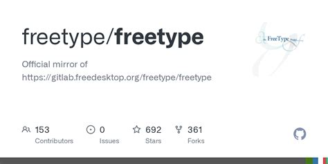 Github Freetypefreetype Official Mirror Of Freetypefreetype