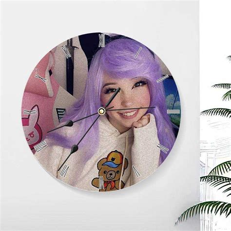 Belle Delphine Round Wall Clock Home Decor Wall Clock T For Belle Delphine Fans