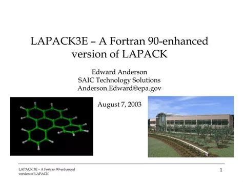 Ppt Lapack3e A Fortran 90 Enhanced Version Of Lapack Powerpoint