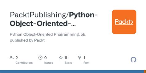 Github Packtpublishingpython Object Oriented Programming 5e Python