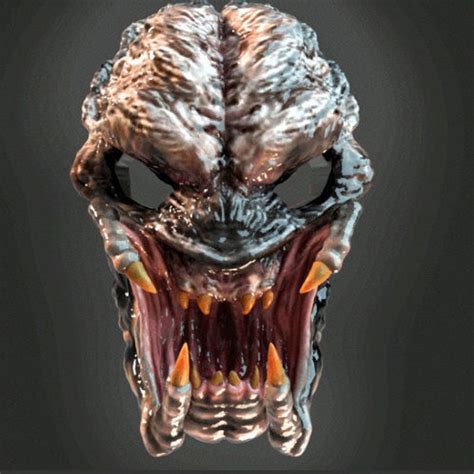 Feral Predator Face Mask 3d Print Model
