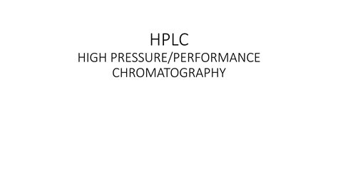 Hplc Pptx