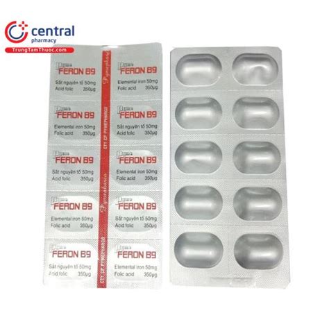thuốc pyme feron b9 phòng ngừa thiếu máu cho bà bầu giá bao nhiêu