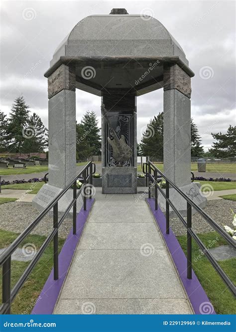 Jimi Hendrix Memorial And Grave Site In Renton Washington Usa