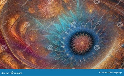 3d Render Abstract Background Vortex Colorful Curved Shapes Generative Ai Stock