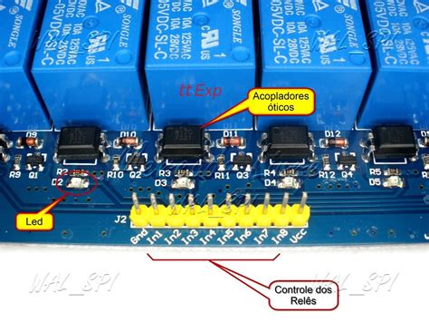 Modulo Relé 8 Canais 5v F 039 Arduino E Eletrônica