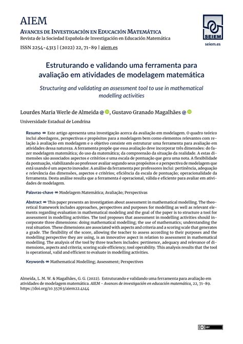 PDF Estruturando e validando uma ferramenta para avaliação em