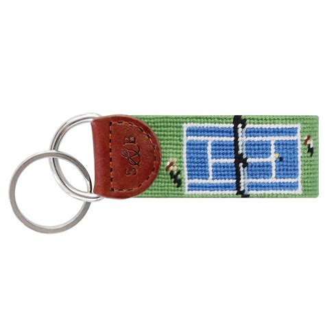 Smathers And Branson Tennis Overhead Key Fob Moss Berings