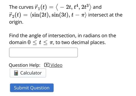 solved the curves r1 t −2t t4 2t3 and