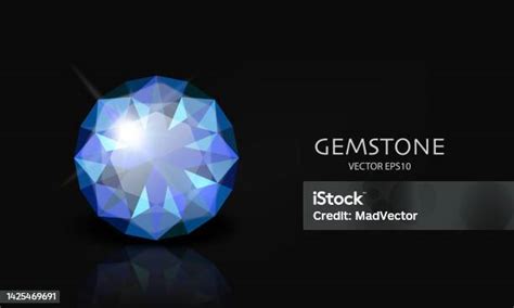 벡터 수평 배너 3d 현실적인 블루 투명 보석 다이아몬드 크리스탈 라인스톤 블랙에 근접 촬영 유대인 개념 디자인 템플릿 클립 아트 다이아몬드에 대한 스톡 벡터 아트 및 기타