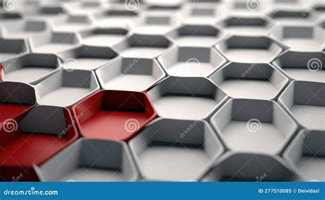 Striking Modern Architecture Abstract Background With Hexagonal Shapes