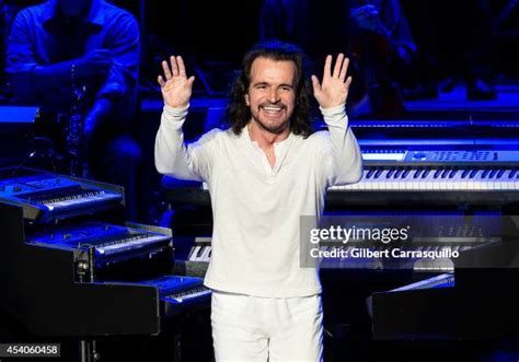 Pianist Keyboardist Composer And Music Producer Yanni Performs