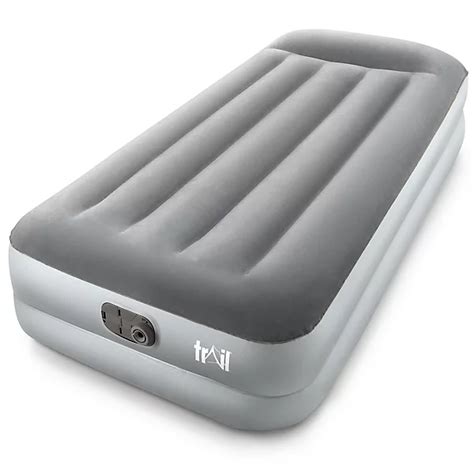 Single Air Bed With Built In Electric Pump Deluxe Inflatable Airbed